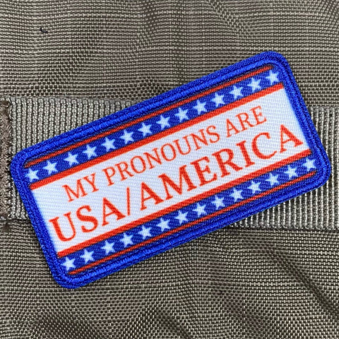 My Pronouns are USA/America Morale Patch – Tactical Outfitters