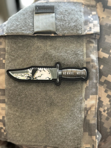 No Knife - No Life PVC Morale Patch – Tactical Outfitters