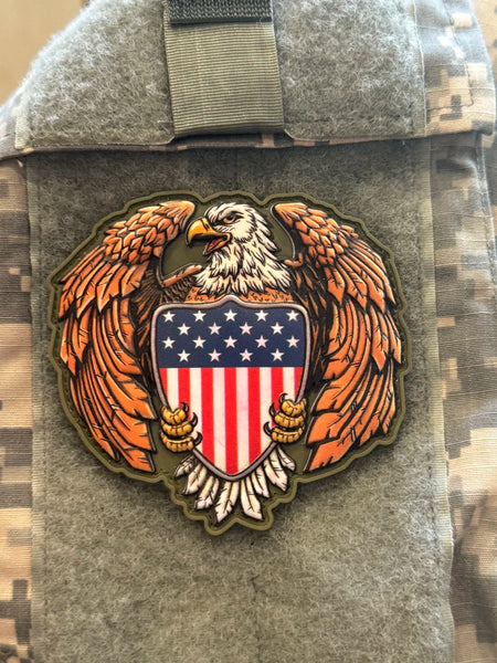 American Eagle Shield PVC Morale Patch – Tactical Outfitters
