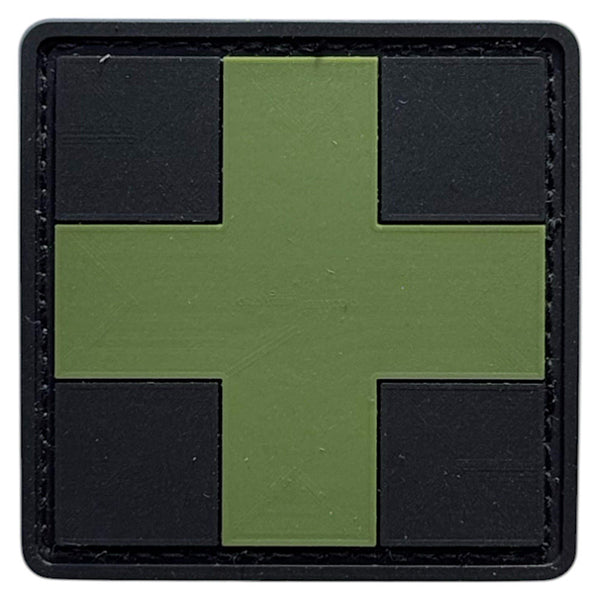OD Green Medic Cross 2” PVC Morale Patch – Tactical Outfitters