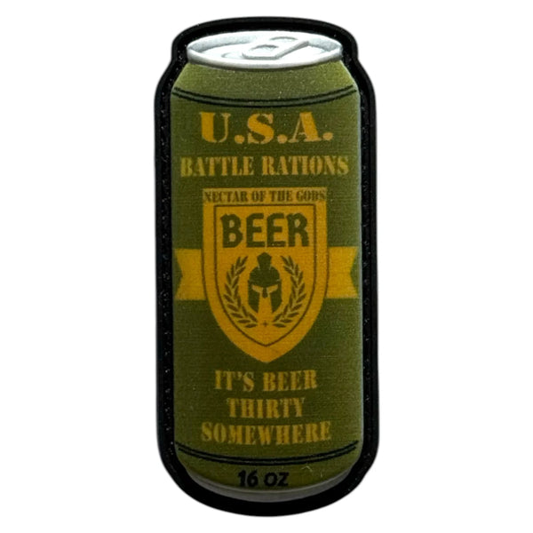 Battle Rations Beer Can PVC Morale Patch – Tactical Outfitters