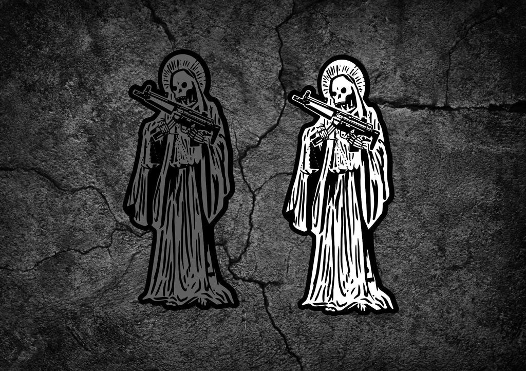 Pre-Order: MP5 Santa Muerte PVC Morale Patch – Tactical Outfitters