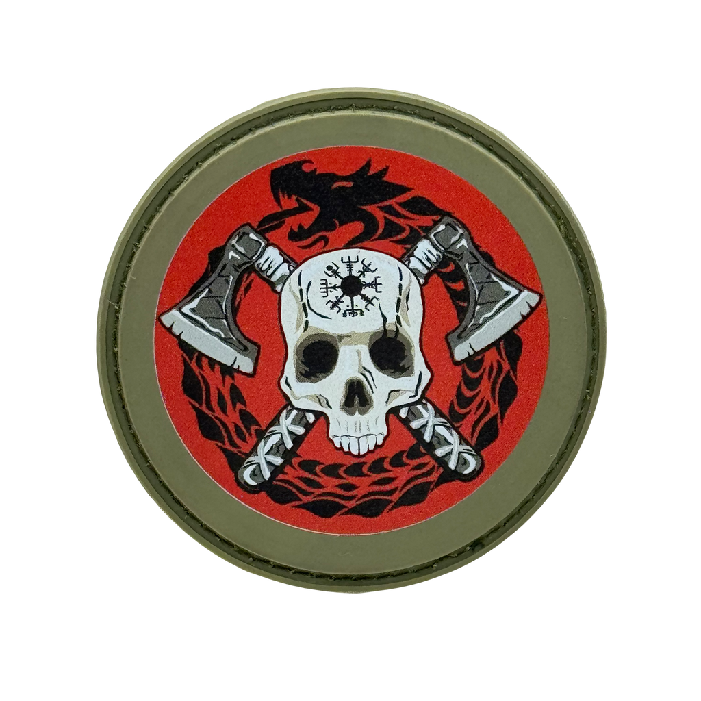 Viking Skull & Axes PVC Morale Patch – Tactical Outfitters