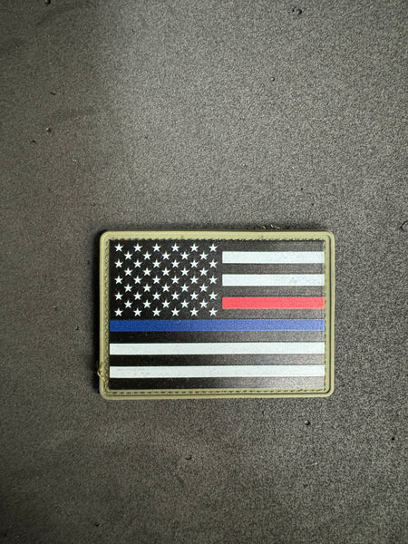 Thin Blue/Red Line PVC Flag Morale Patch – Tactical Outfitters