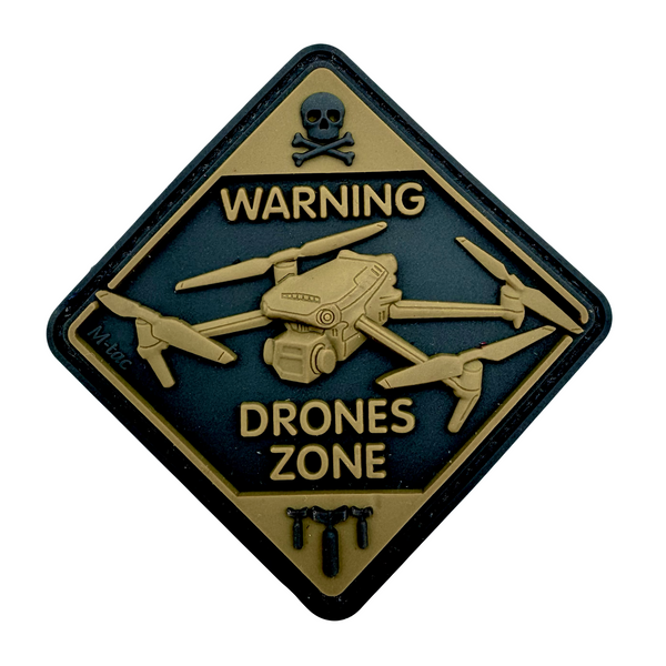 Warning: Drone Zone 3D PVC Morale Patch – Tactical Outfitters