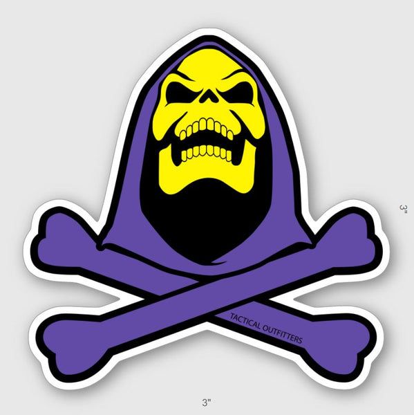 SKELETOR CROSSBONES STICKER – Tactical Outfitters