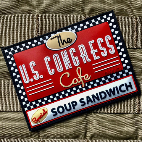 US CONGRESS CAFE PVC MORALE PATCH – Tactical Outfitters
